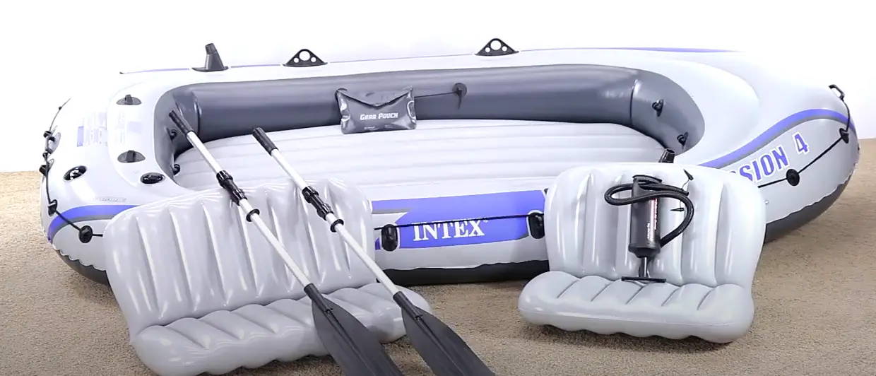 Intex Excursion 4 Inflatable Boat Review For 2025: (Costs, Features ...